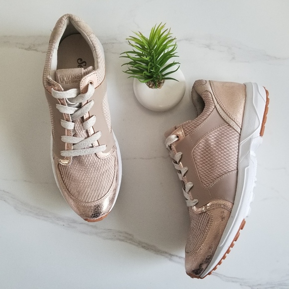 Semler | Shoes | Semler Fashion Sneakers Trainers Rose Gold Leather ...